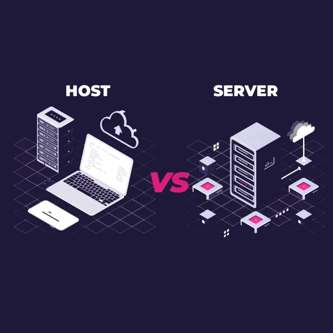 The differences between host and server with a comparison table ...